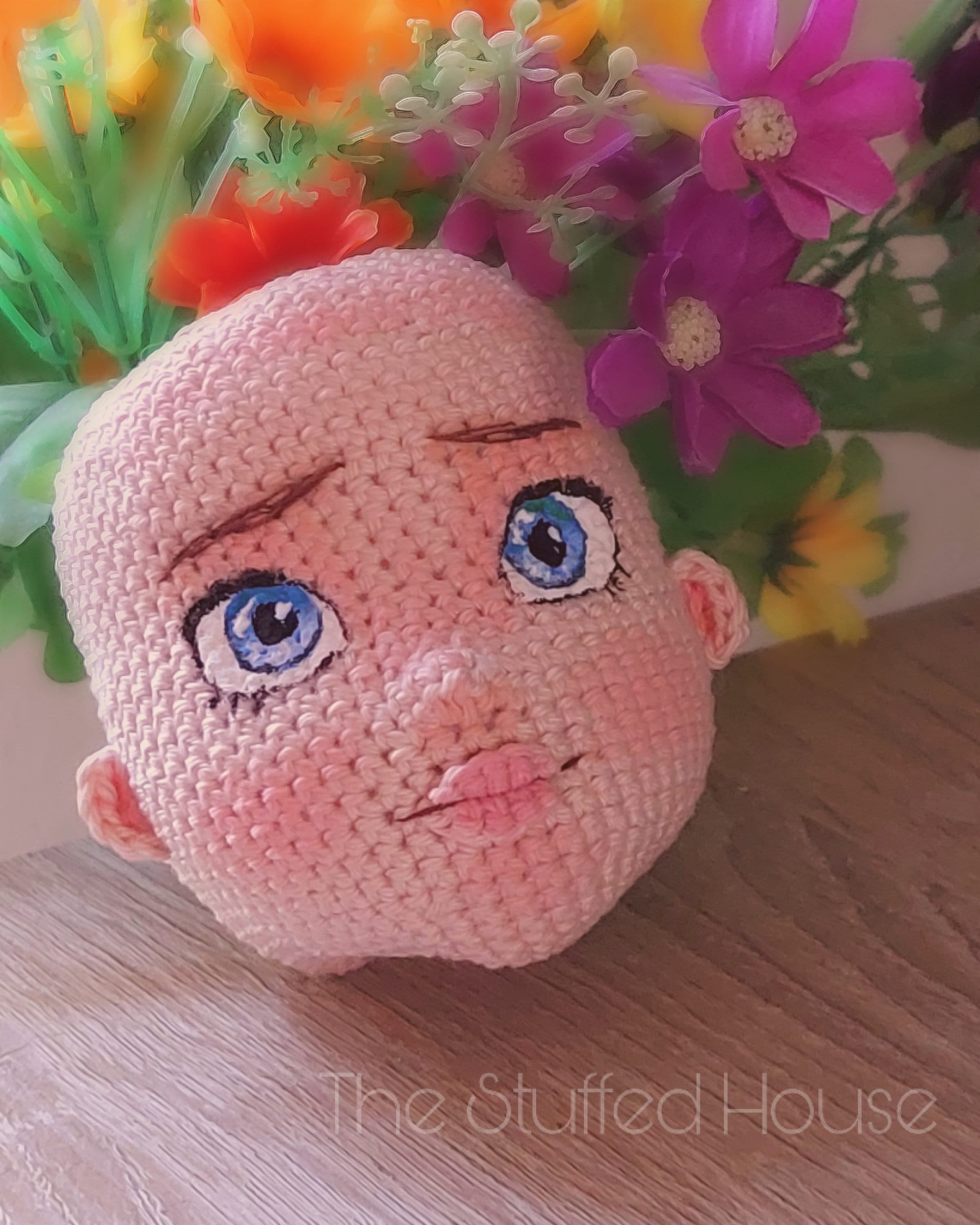 Amigurumi Doll Head Pattern in English Realistic Head for - Etsy