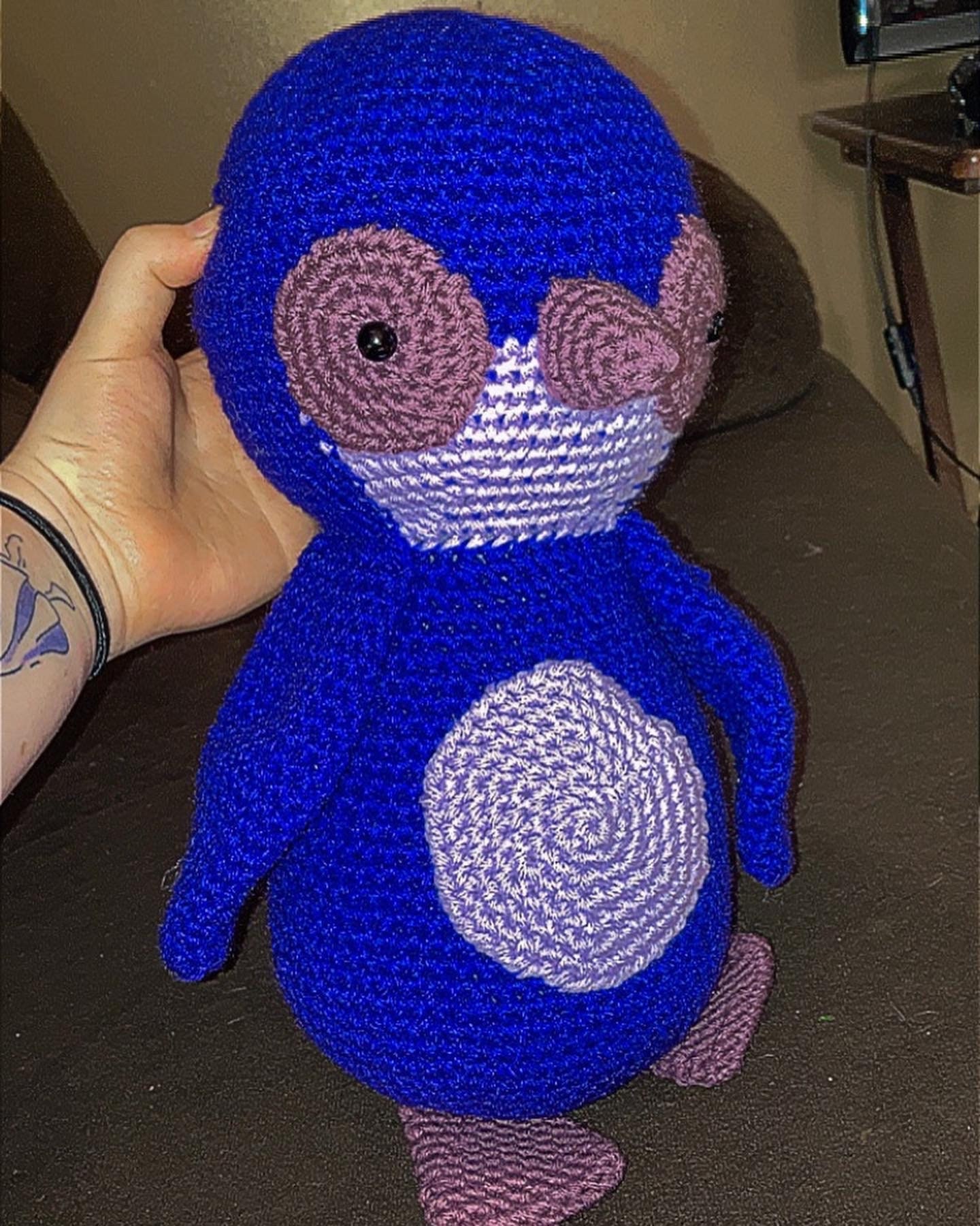 Purple Penguin - Etsy