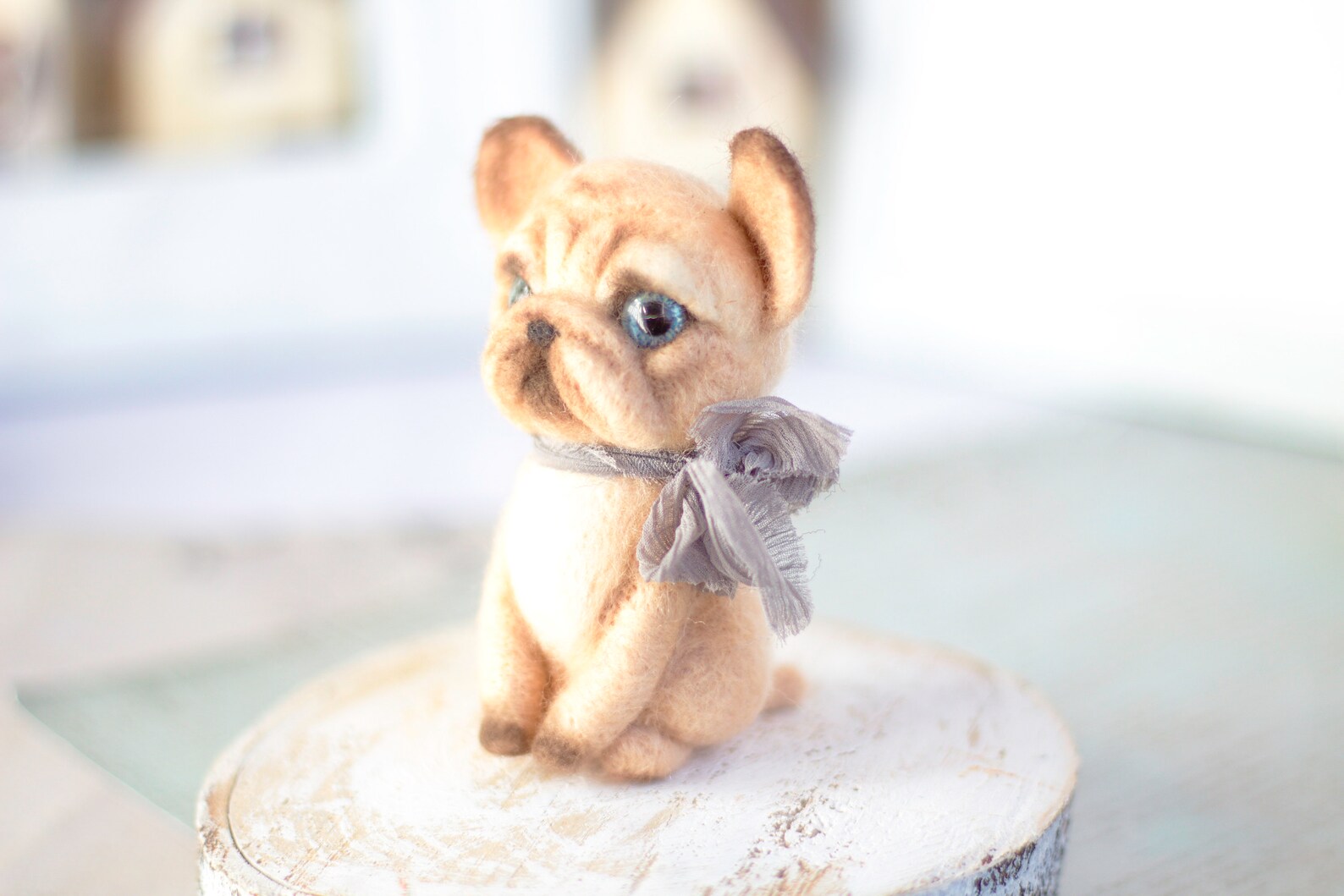 Needle Felted Toy French Bulldog . Felt Sculpture. Eco - Etsy