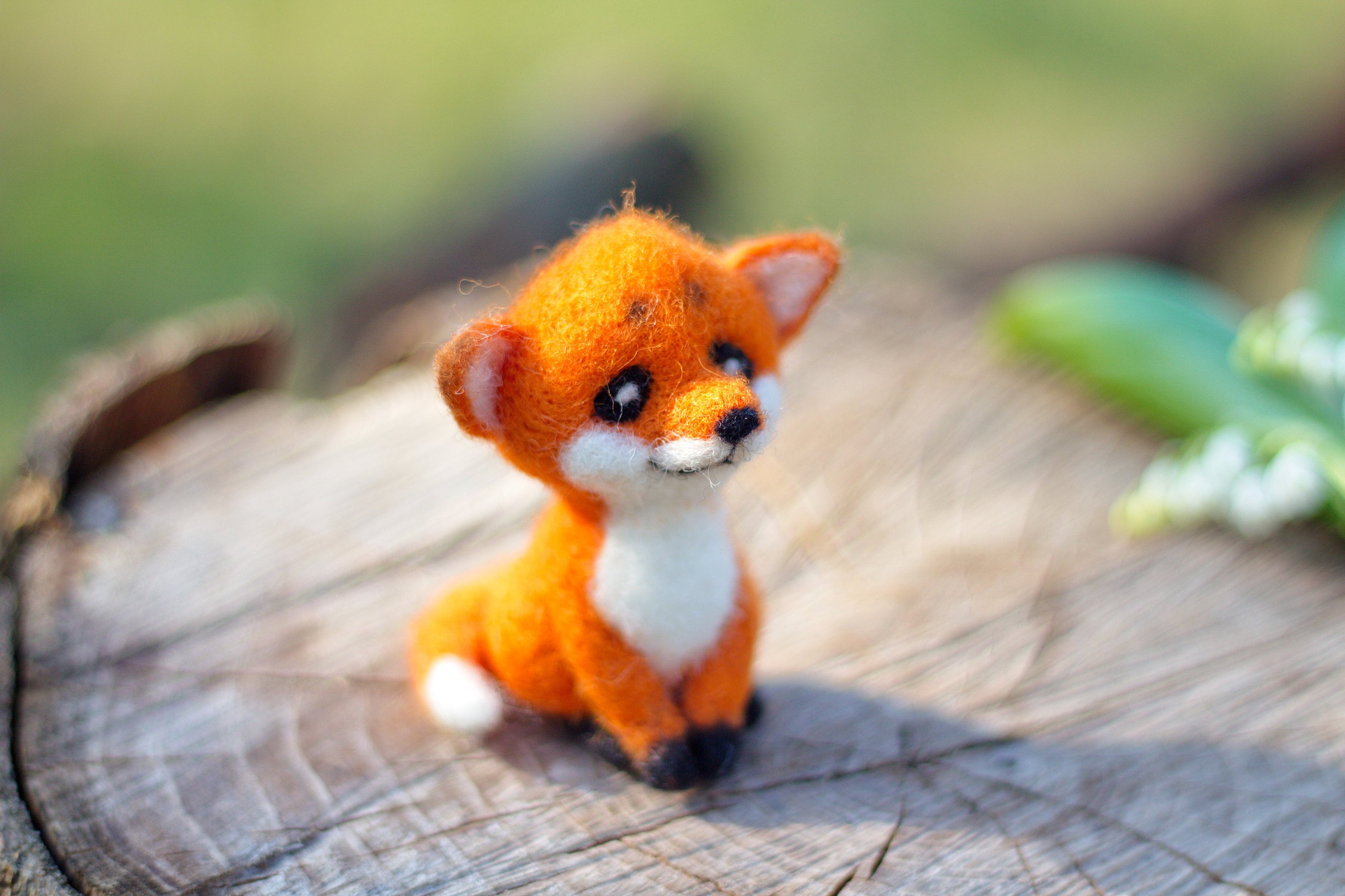 Needle Felted Toy Fox . Eco Wool Toy. Collectible Wool Toy. - Etsy