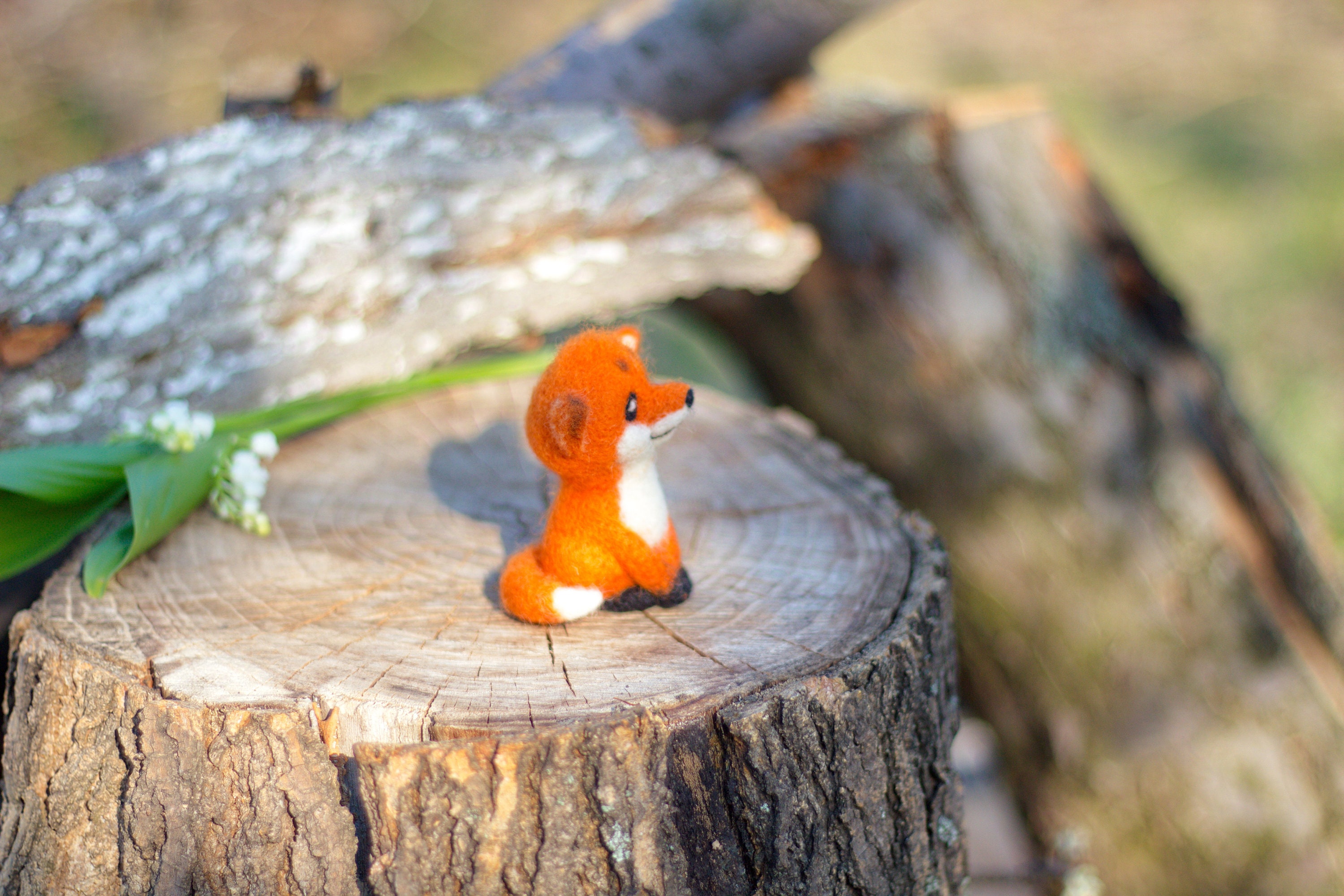 Needle Felted Toy Fox . Eco Wool Toy. Collectible Wool Toy. - Etsy