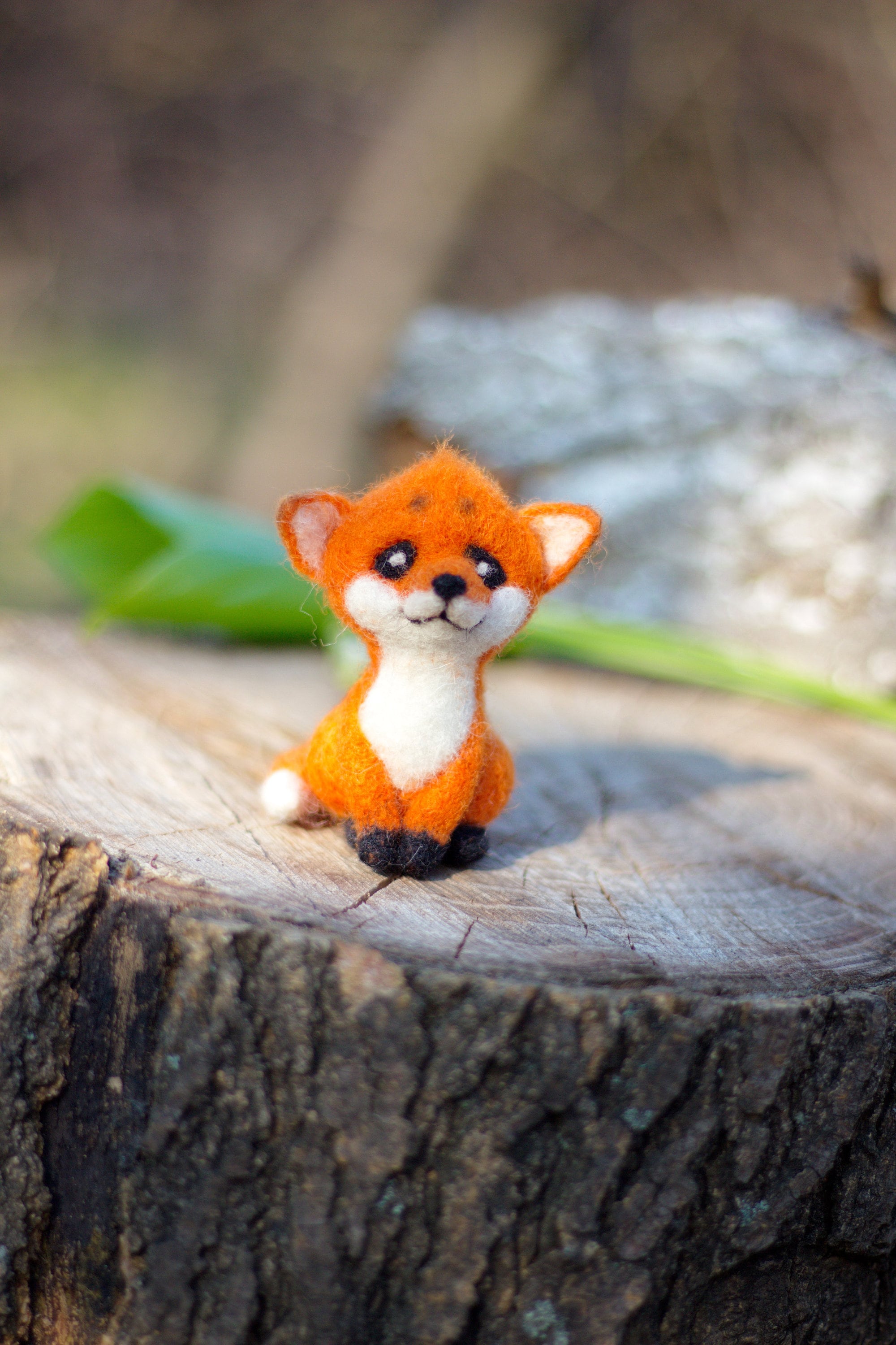 Needle Felted Toy Fox . Eco Wool Toy. Collectible Wool Toy. - Etsy