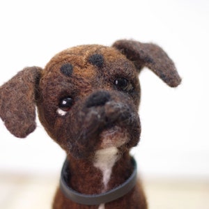 Realistic Personalized Figure of a Dog Using Felting Technique. A ...