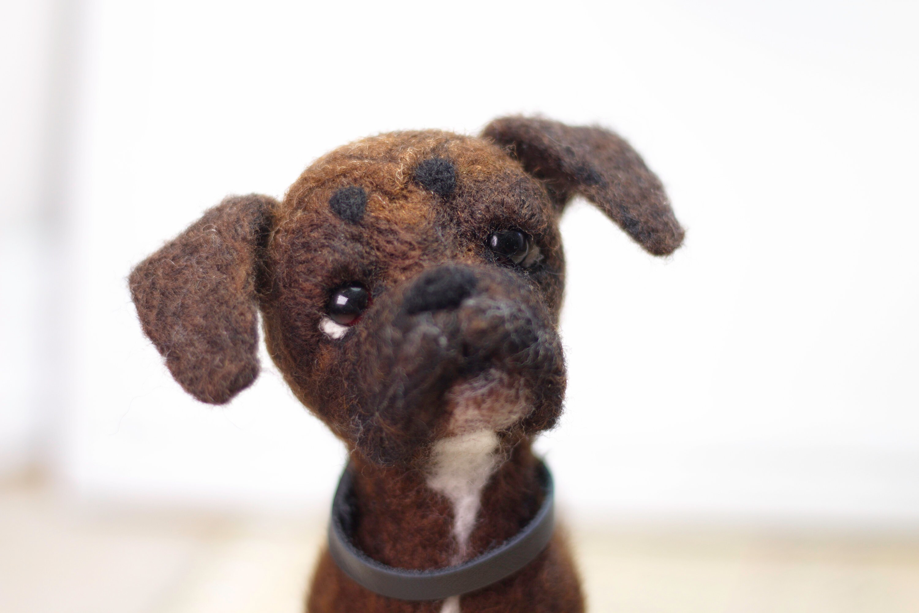 Realistic Personalized Figure of a Dog Using Felting Technique. A ...