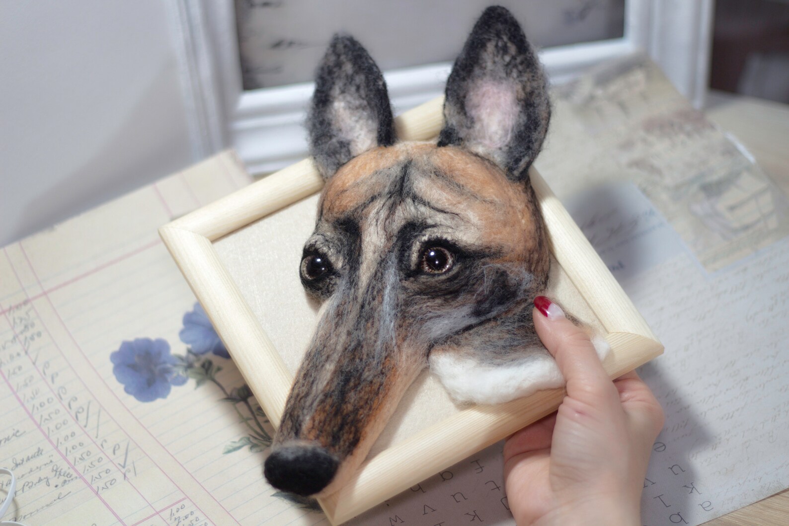 Retrato personalizado realista de un perro. Técnica de | Etsy