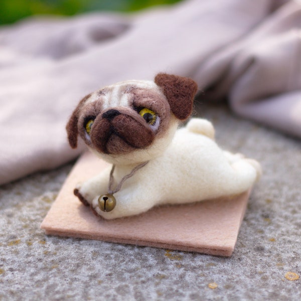 Felt Pug - Etsy