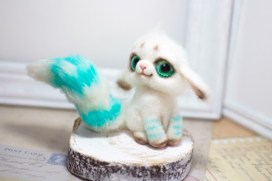Needle Felt Toy Little Fairy-tale Creature. Felt Sculpture ...