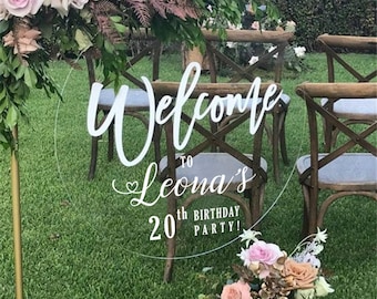 Acrylic Party Sign - Etsy