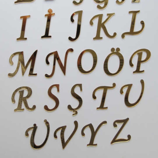 Custom Gold Letters Acrylic - Etsy