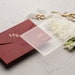 Clear Acrylic Wedding Invitation, Transparent Sample Invitations, With ...