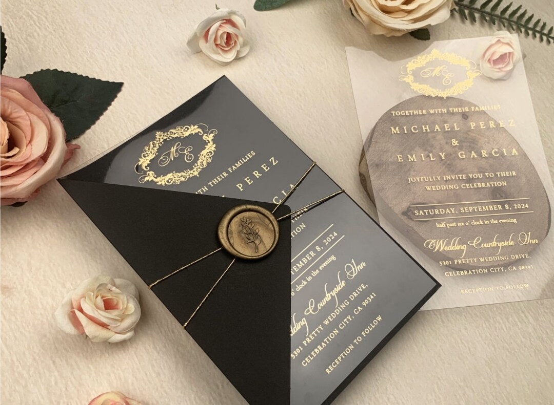 Clear Acrylic Invitation, Acrylic Invitations, Acrylic Wedding ...