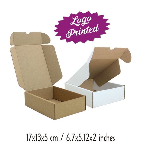 Custom Logo Printed Shipping Boxes Mailing Boxes Kraft Box Etsy