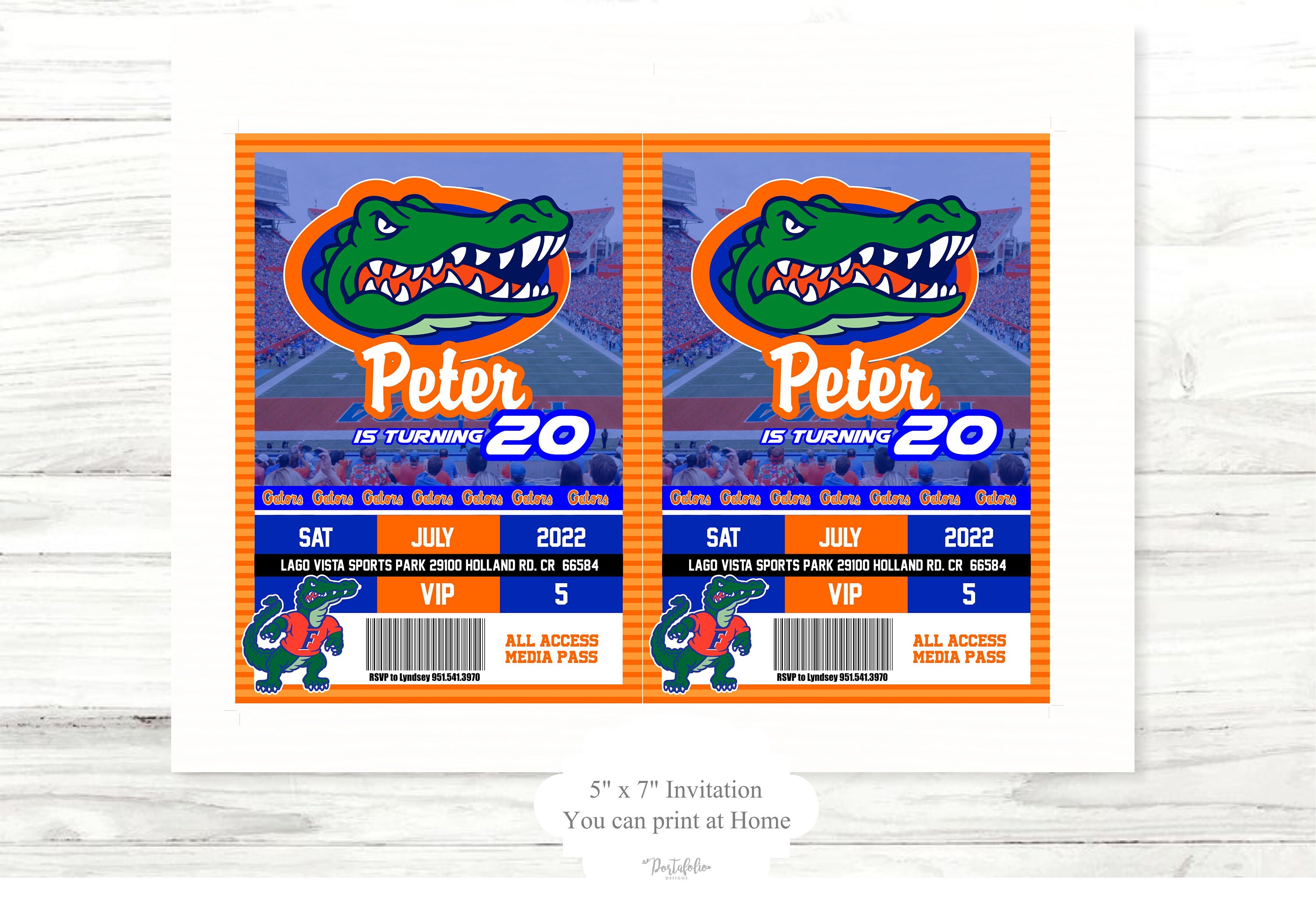 Florida Gators Invitation: UF Grad Party, College Football (digital) - Etsy