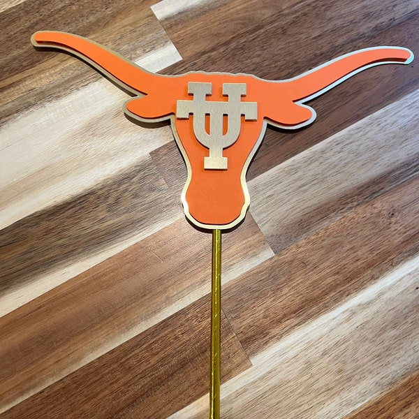 Longhorn Cake Topper - Etsy