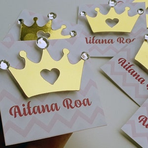 Crown Name Tag,crown Wedding Gift Tag,crown Kids Tag,crown School Tags ...