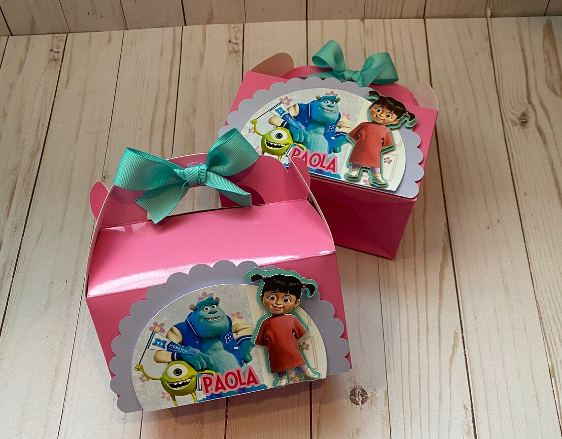 Monster Inc Favor Box Monsters Inc Boxmonsters Inc | Etsy
