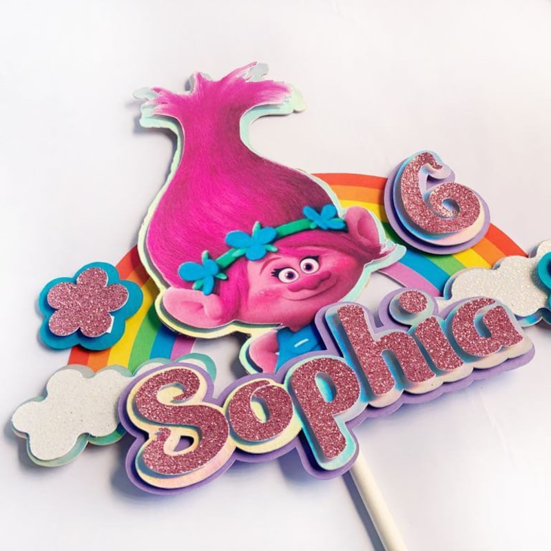 Trolls Cake Toppers - Etsy