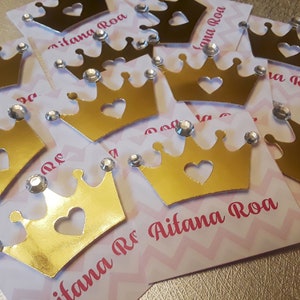 Crown Name Tag,crown Wedding Gift Tag,crown Kids Tag,crown School Tags ...