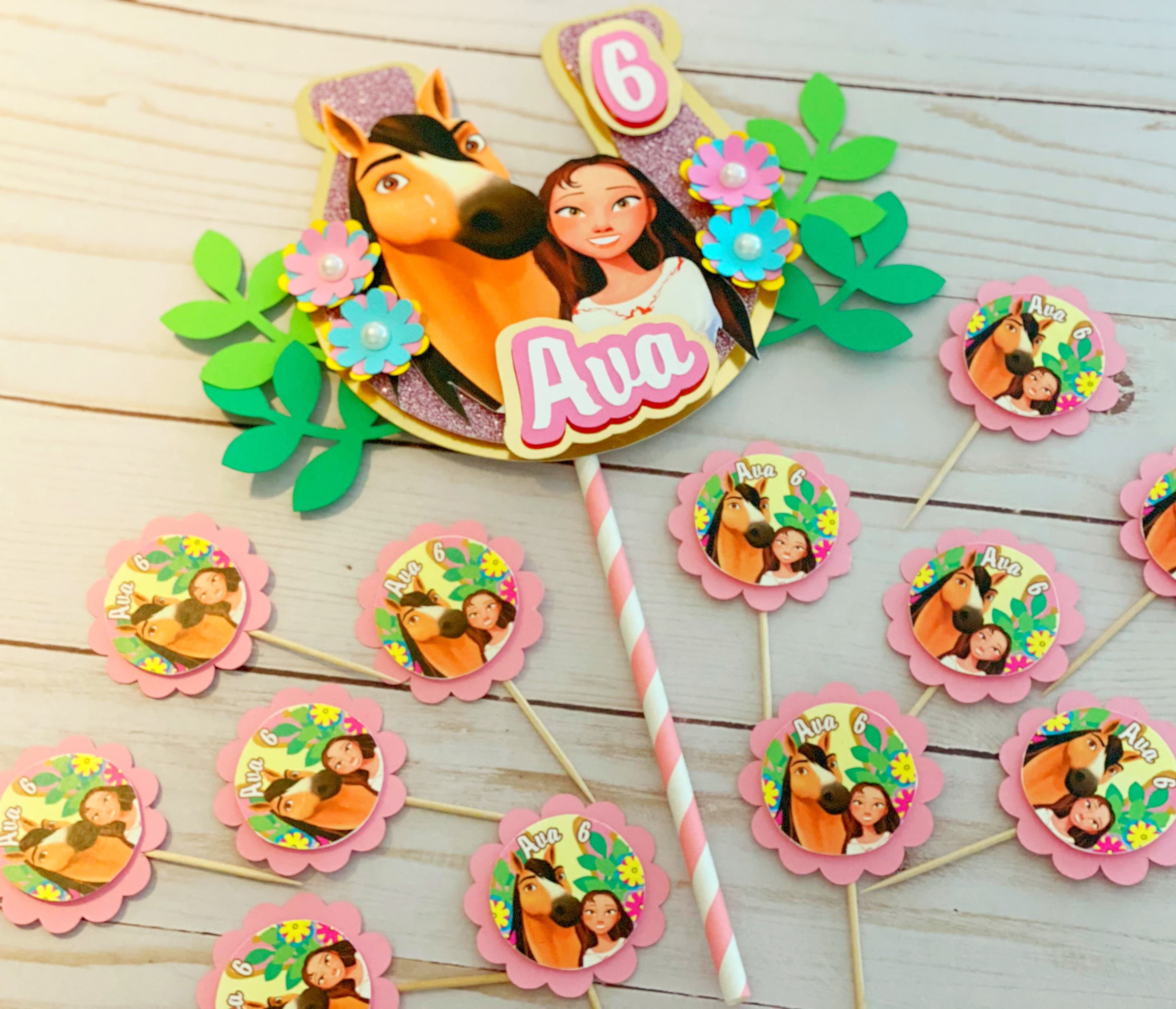 Spirit Cake Topper Lucky and Spirit Cupcake Toppers Spirit | Etsy