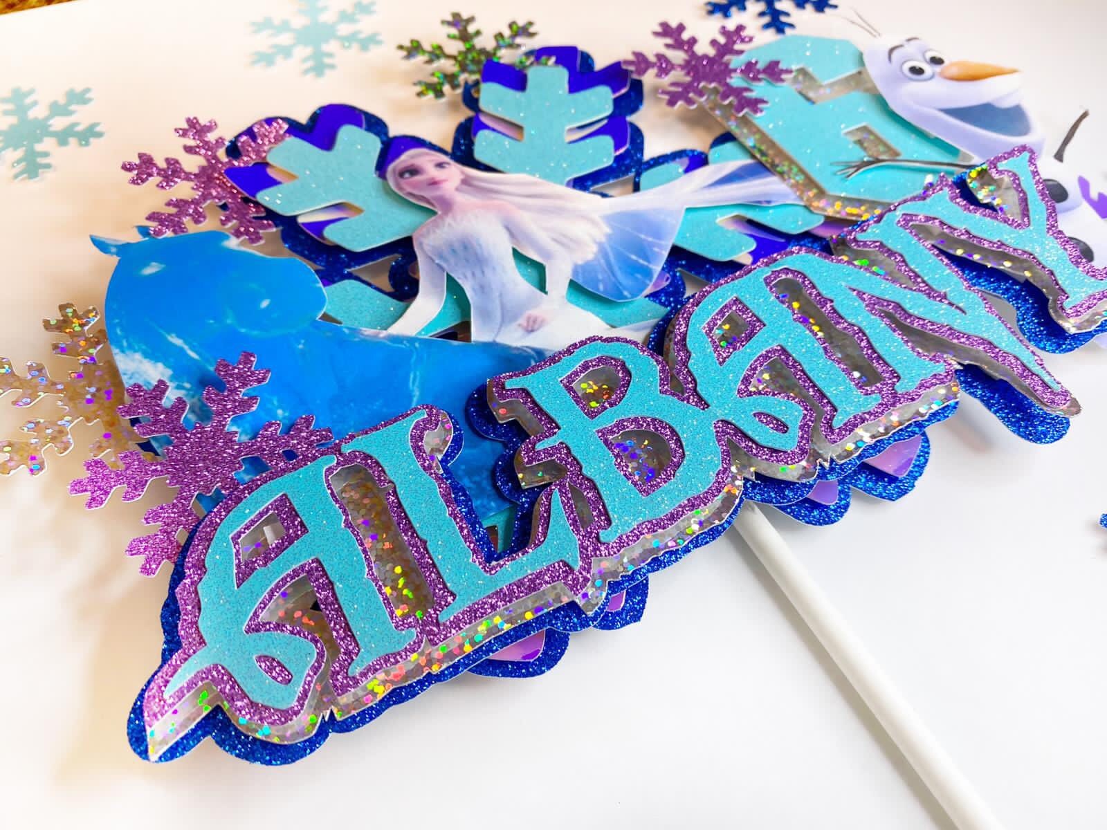 Frozen Topper Frozen Birthday Frozen Party Frozen Cake - Etsy