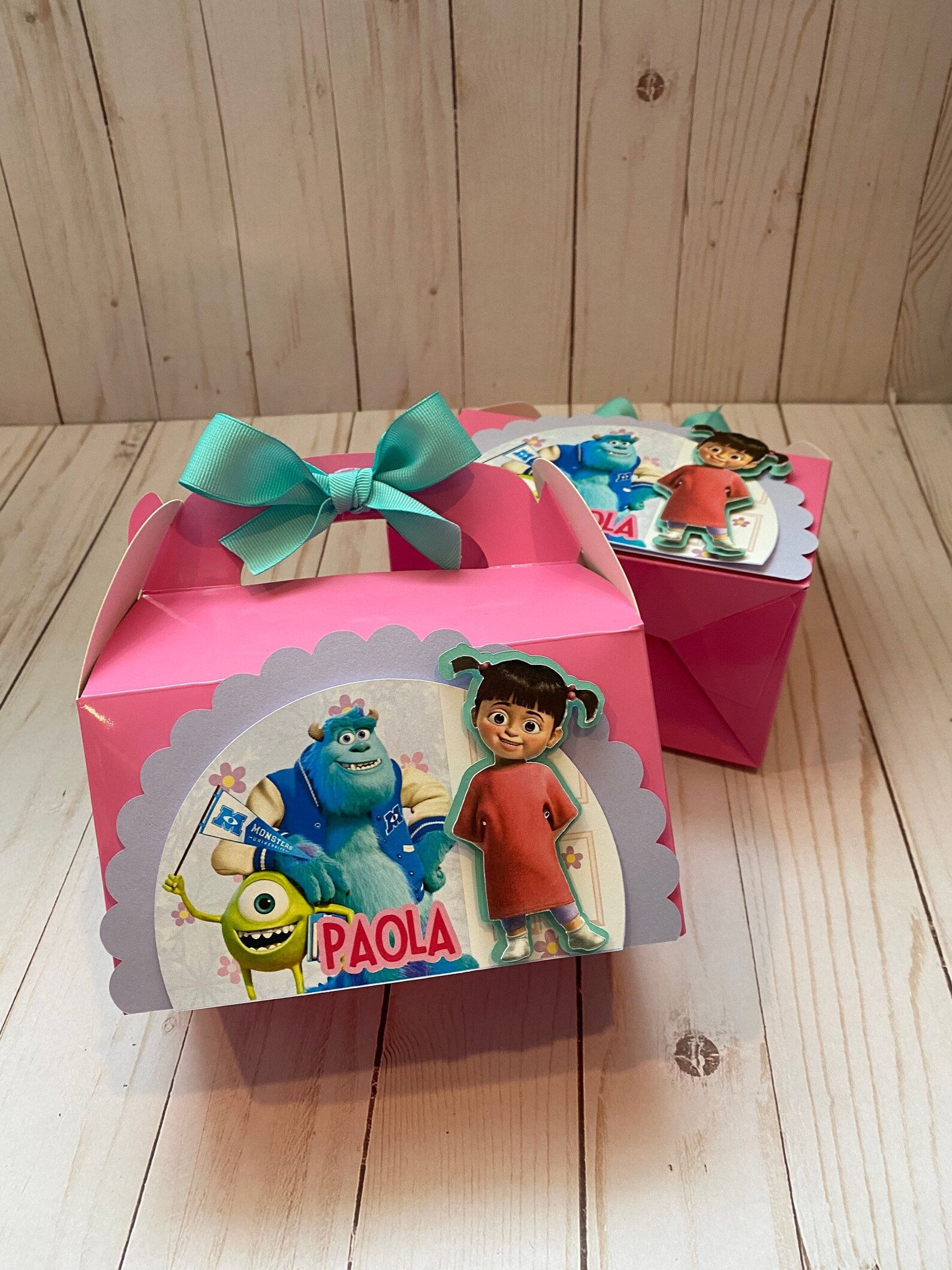 Monster Inc Favor Box Monsters Inc Boxmonsters Inc | Etsy