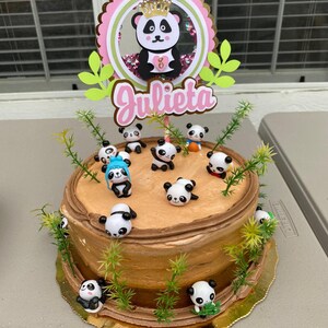 Panda Topper, Panda Cake Topper,panda Party, Panda Birthday, Panda Cake ...