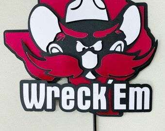 Texas Tech Cake Topper - Etsy