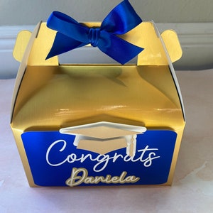 Grad Party Favors,custom Party Boxes,graduation Favor Box,custom Grad ...