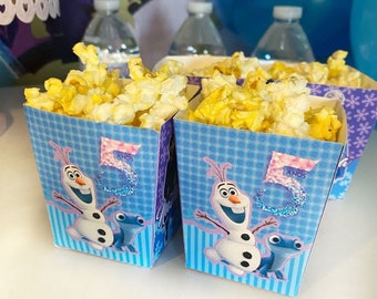 Frozen Popcorn Box | Etsy
