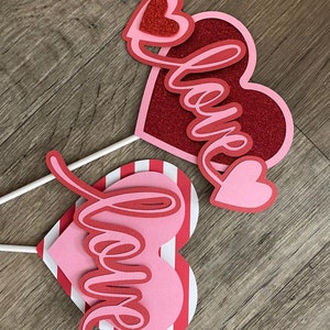 Anniversary Topper, Love Topper, Heart Topper, Heart Cake Topper, Love ...