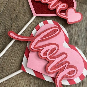 Anniversary Topper, Love Topper, Heart Topper, Heart Cake Topper, Love ...