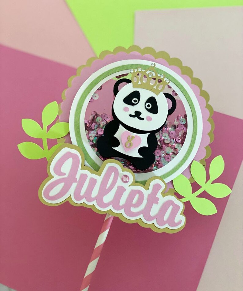 Panda Topper Panda Cake Topperpanda Party Panda Birthday | Etsy