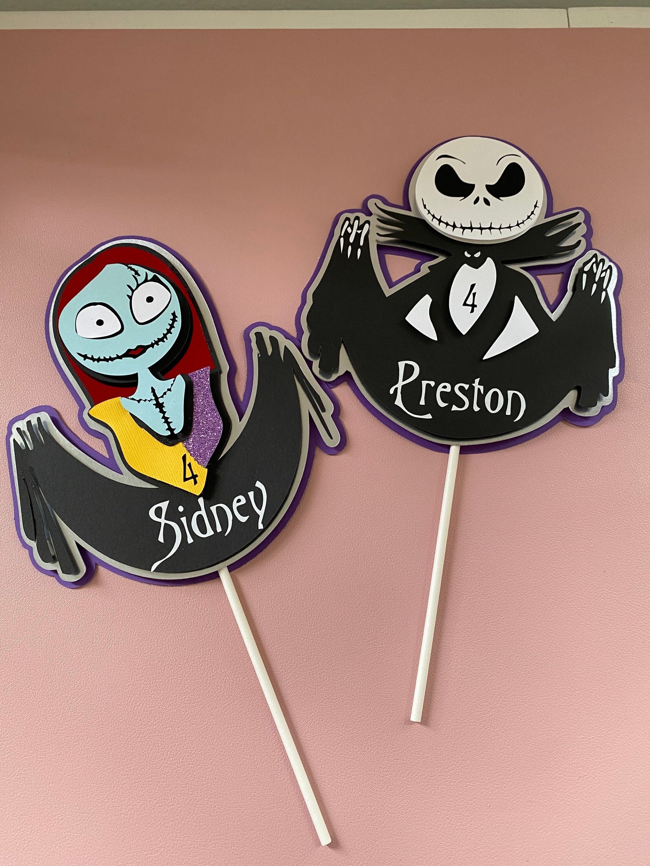 Jack Topper Sally Topper Jack Skellington Jack Cake - Etsy