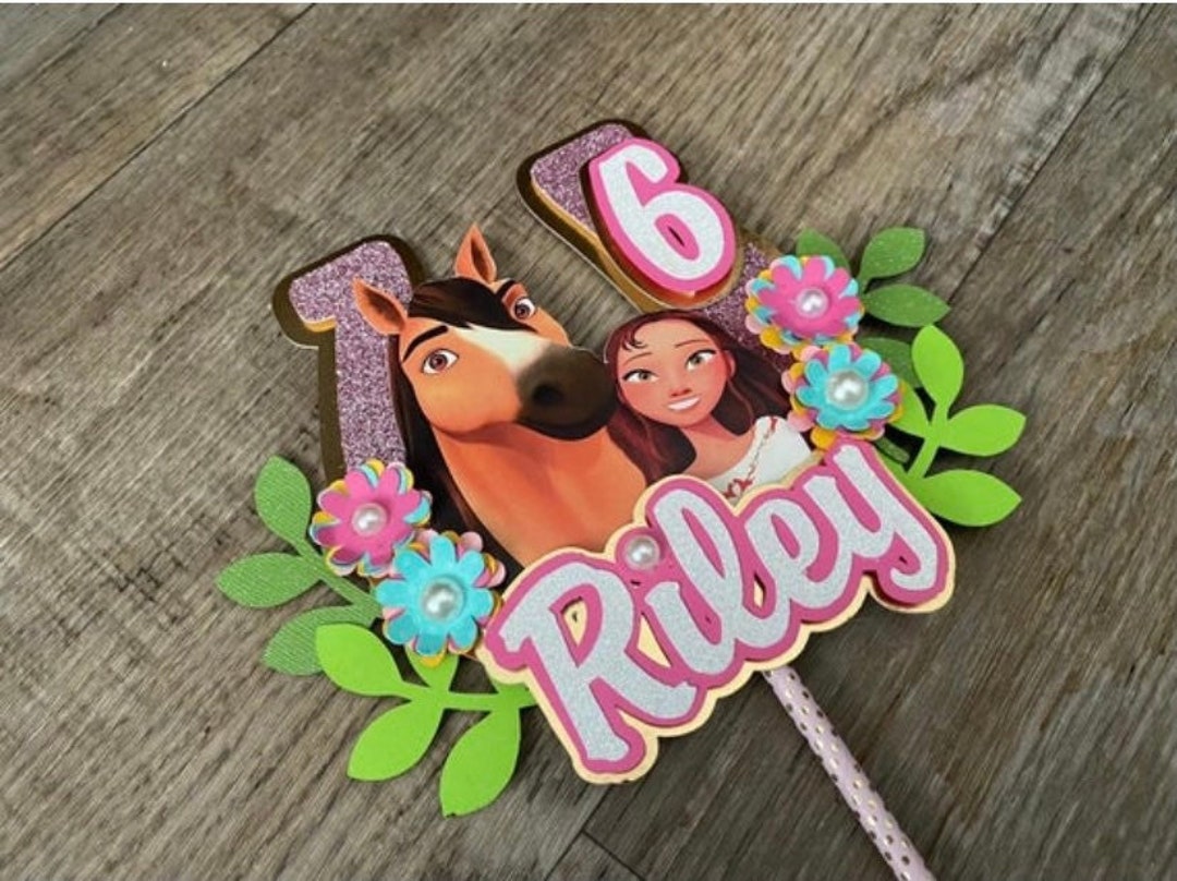 Spirit Cake Topper, Lucky and Spirit Cupcake Toppers, Spirit Toppers, Spirit Party, Spirit Decor ...