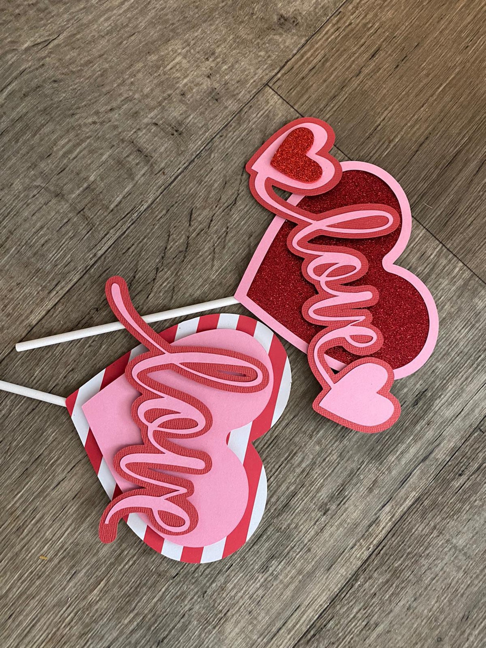 Anniversary Topper Love Topper Heart Topper Heart Cake - Etsy