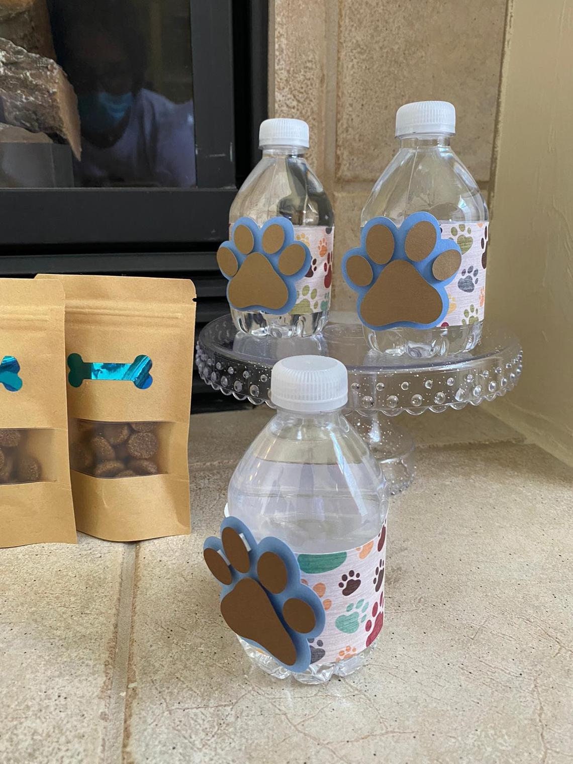 Paw Print Dog Birthday Banner, Pet Party Decor - Etsy