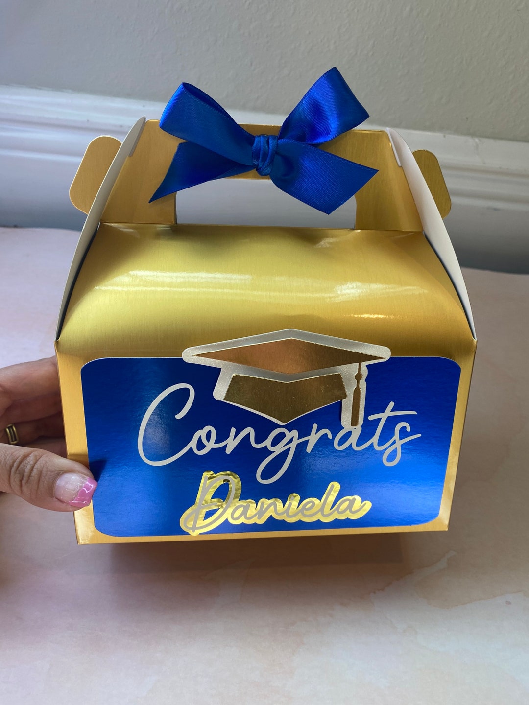 Grad Party Favors,custom Party Boxes,graduation Favor Box,custom Grad ...