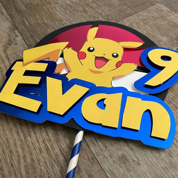 Pikachu Cake Topper - Etsy