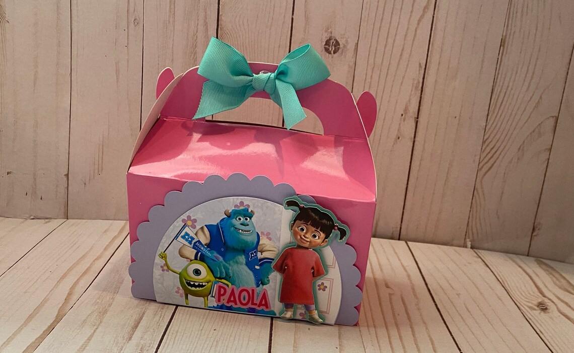 Monster Inc Favor Box Monsters Inc Boxmonsters Inc | Etsy
