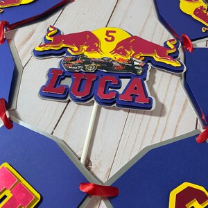 Handmade Red Bull Racing Cake Topper: Formula 1 Birthday Party - Etsy
