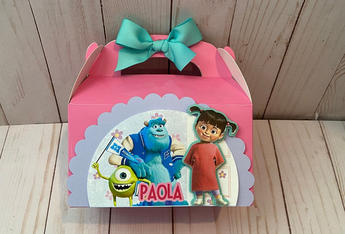 Monster Inc Favor Box Monsters Inc Boxmonsters Inc | Etsy
