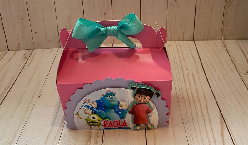 Monster Inc Favor Box Monsters Inc Boxmonsters Inc | Etsy