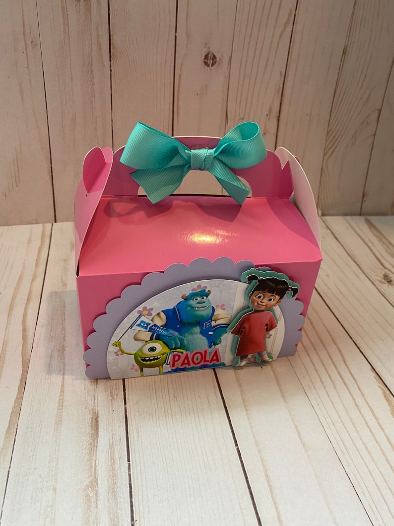 Monster Inc Favor Box Monsters Inc Boxmonsters Inc | Etsy