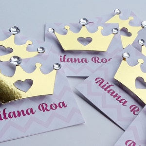 Crown Name Tag,crown Wedding Gift Tag,crown Kids Tag,crown School Tags ...