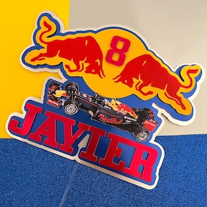 Handmade Red Bull Racing Cake Topper: Formula 1 Birthday Party - Etsy