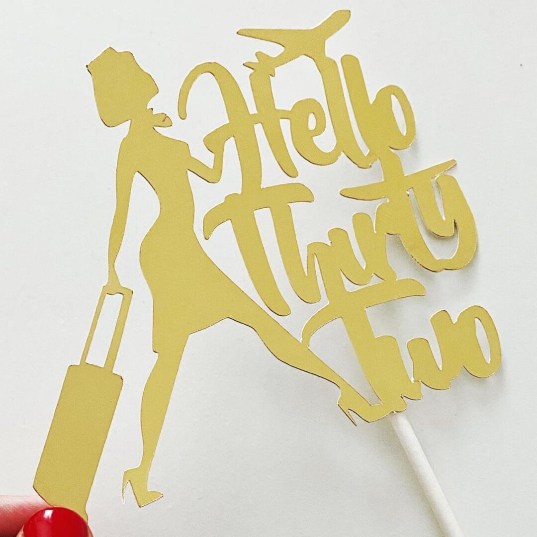 Travel Cake Topper, Flight Attendant Cake Topper, Business Woman Topper ...
