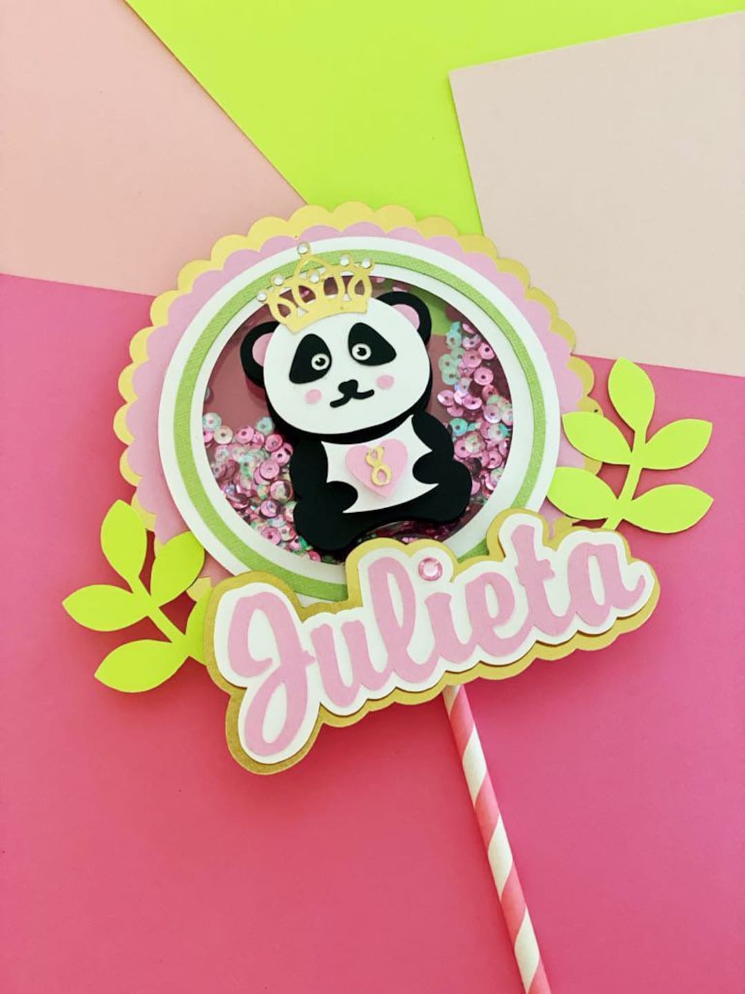 Panda Topper, Panda Cake Topper,panda Party, Panda Birthday, Panda Cake ...