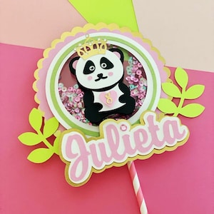 Panda Topper, Panda Cake Topper,panda Party, Panda Birthday, Panda Cake ...