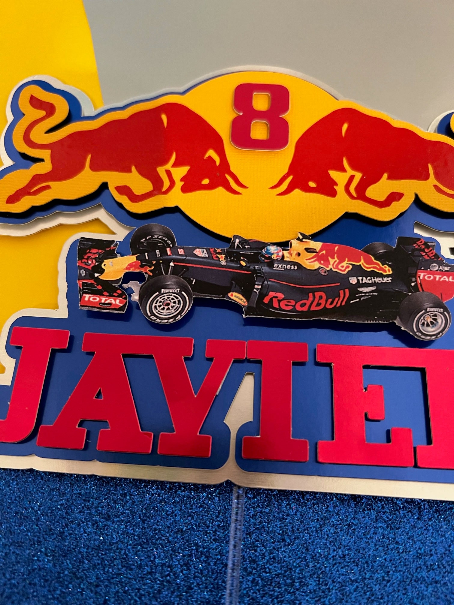 Red bull Topper red bull cumpleaños red bull racing Racing - Etsy México