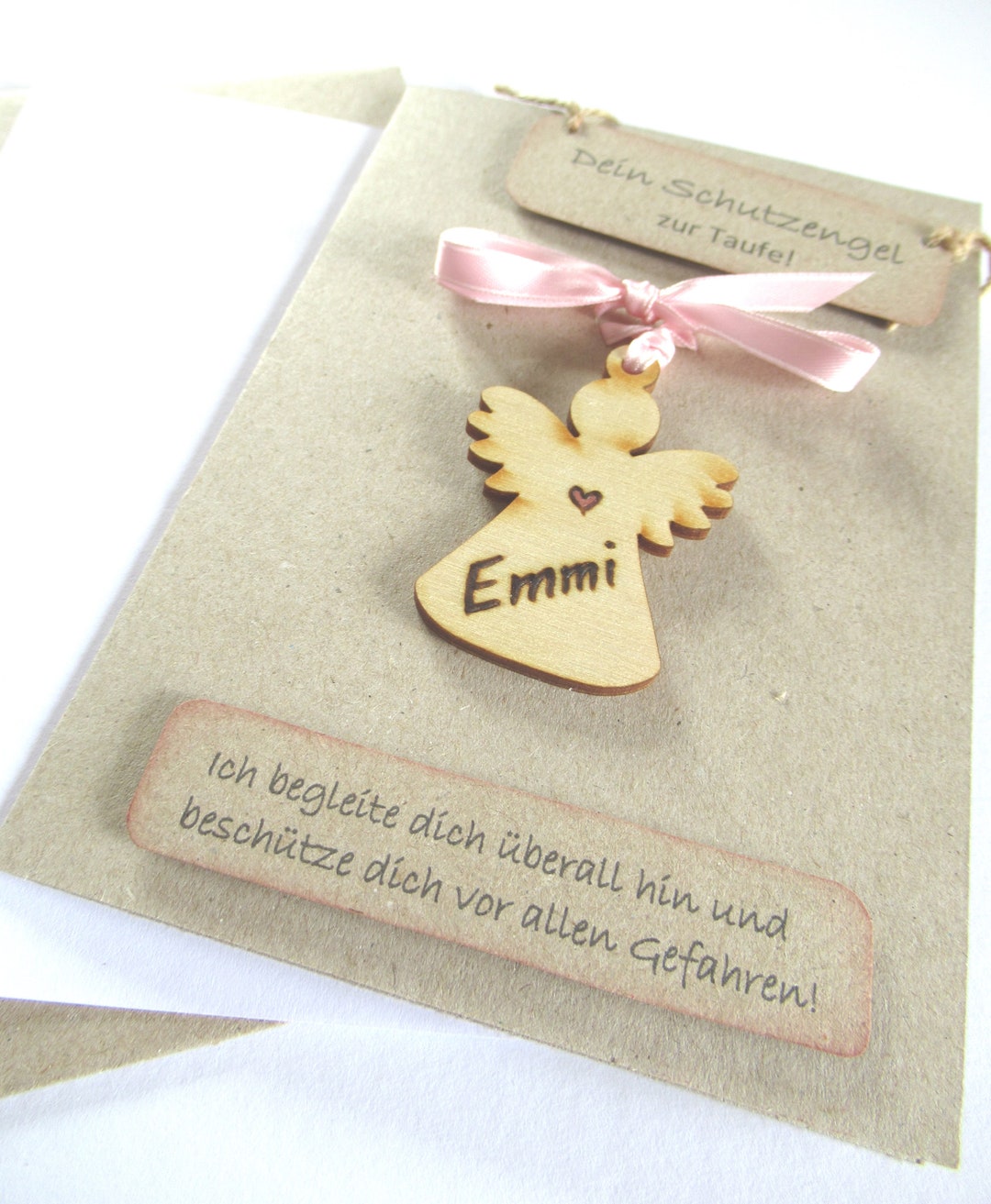 Guardian Angel for Baptism Greeting Card Emmi - Etsy